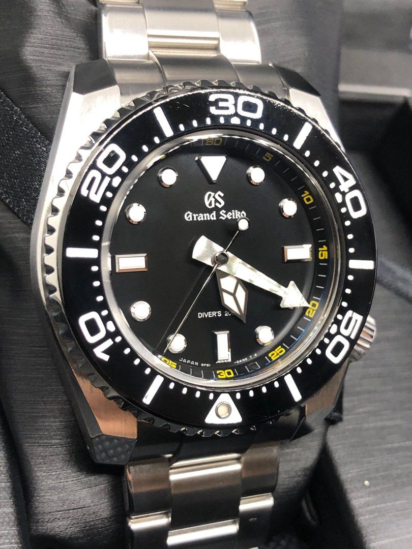 Seiko Grand Seiko Divers Black Watch -, Men's Fashion, Watches ...