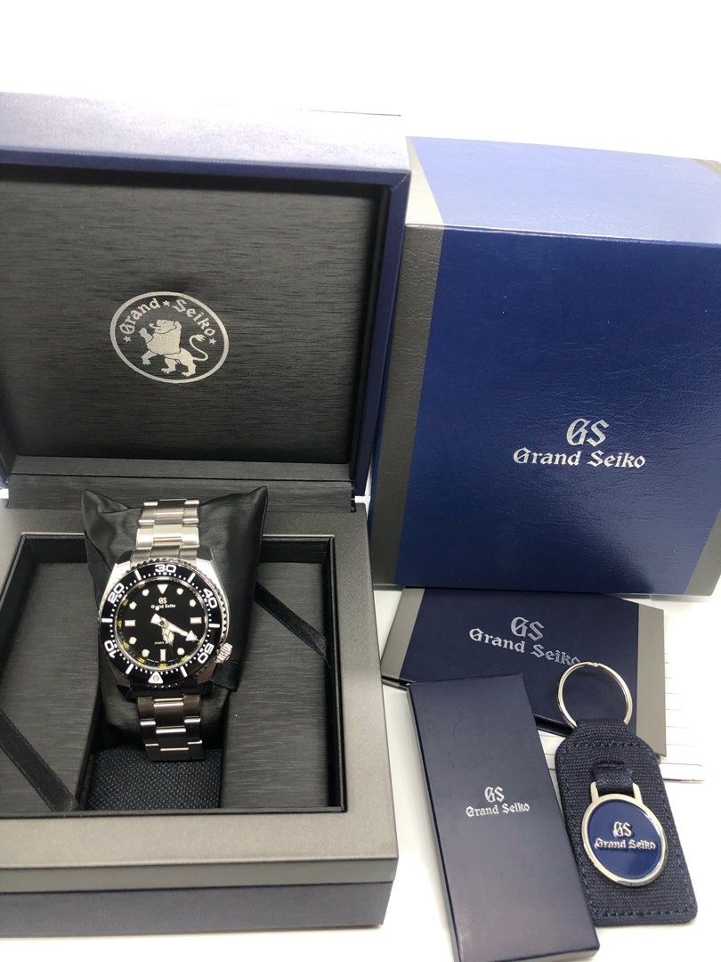 Seiko Grand Seiko Divers Black Watch -, Men's Fashion, Watches ...