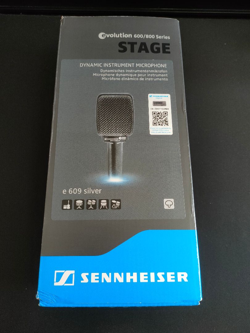 Sennheiser e609 Silver Dynamic Microphone, Audio, Microphones on Carousell