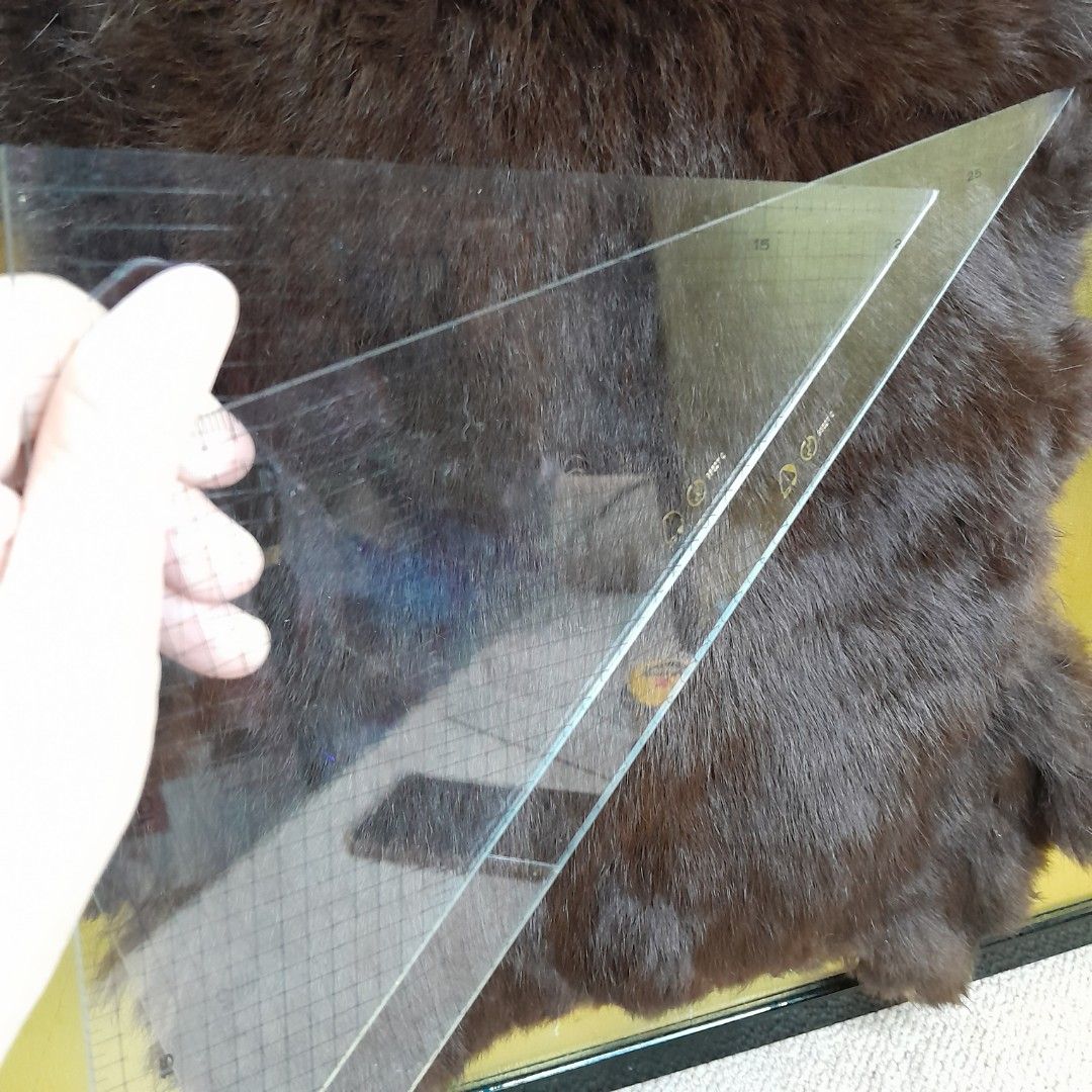 SET OF 4 TRIANGLES & A RULER WITH GRID LINES PLUS ADJUSTABLE TRIANGLE ...