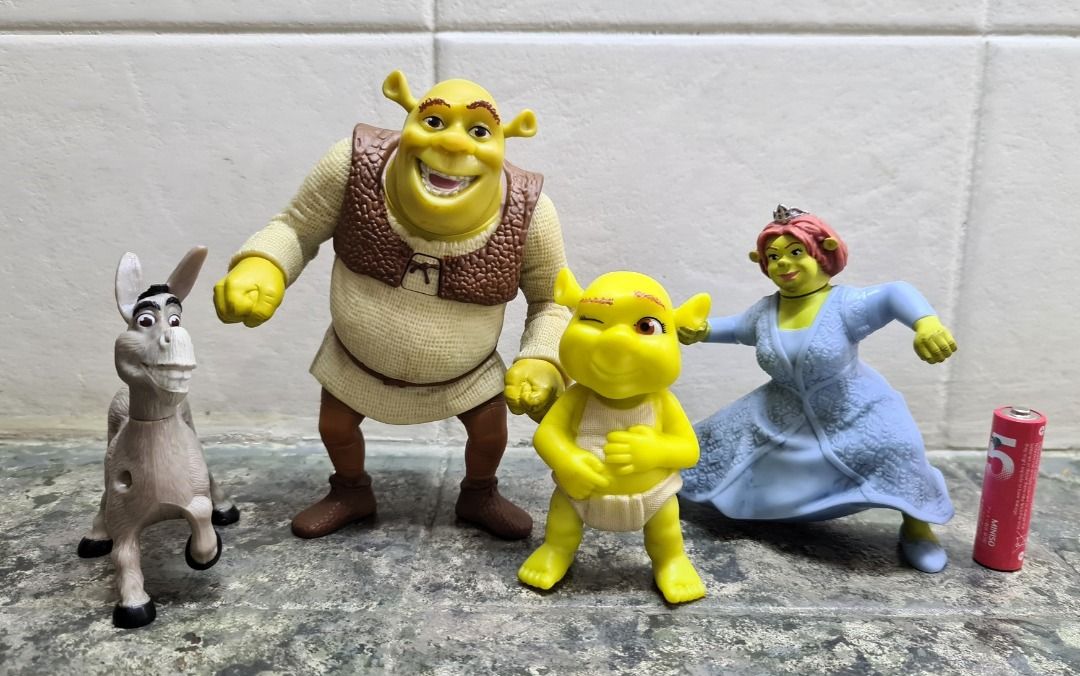 SHREK LOT (4) - McDonald's 2010 DreamWorks FOREVER AFTER Happy Meal Toy ...