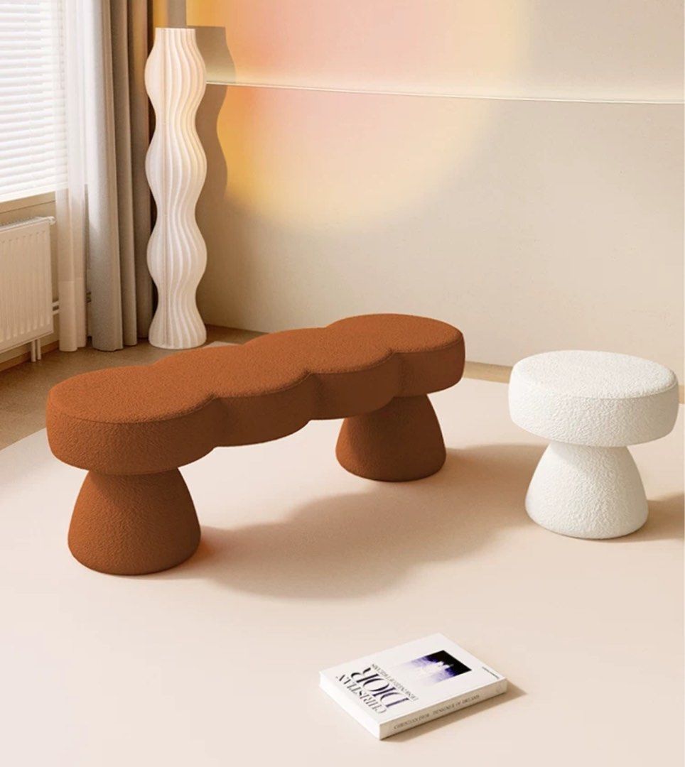 SOFARO Modern Boucle Bench, Furniture & Home Living, Furniture, Chairs ...