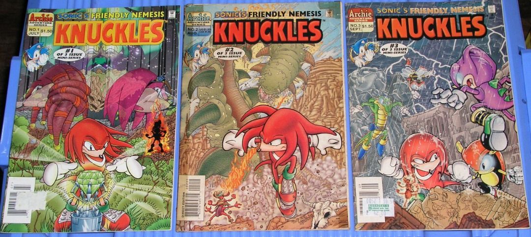 Sonic the hedgehog's Friendly Nemesis Knuckles comics collection ...