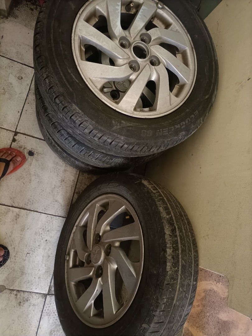 stock Mirage hatchback mags 14s, Car Parts & Accessories, Mags and ...