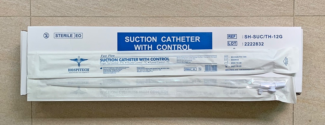 Suction Catheter with control, size 12, New, expiry 2027, $0.40, 38pcs ...
