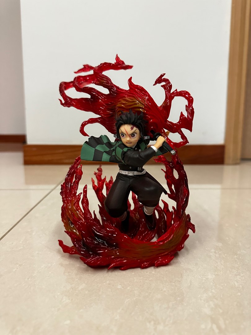 Tanjiro Ablaze Mode Figurine, Hobbies & Toys, Toys & Games on Carousell