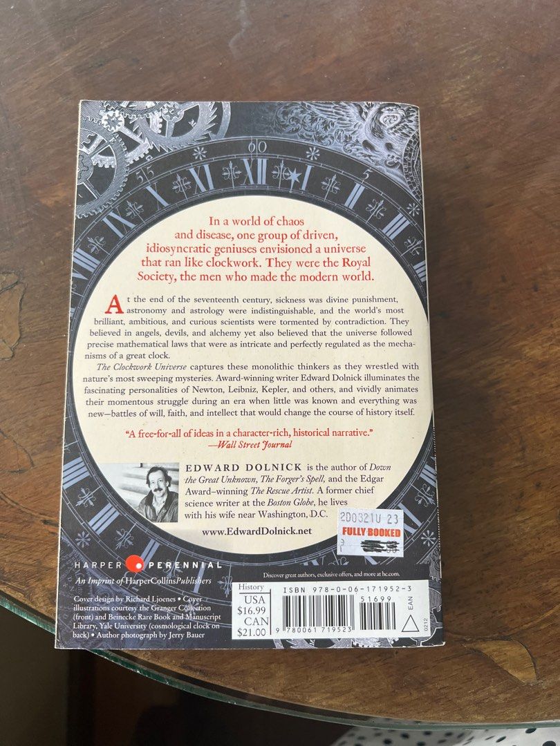 The Clockwork Universe by Edward Dolnick, Hobbies & Toys, Books ...