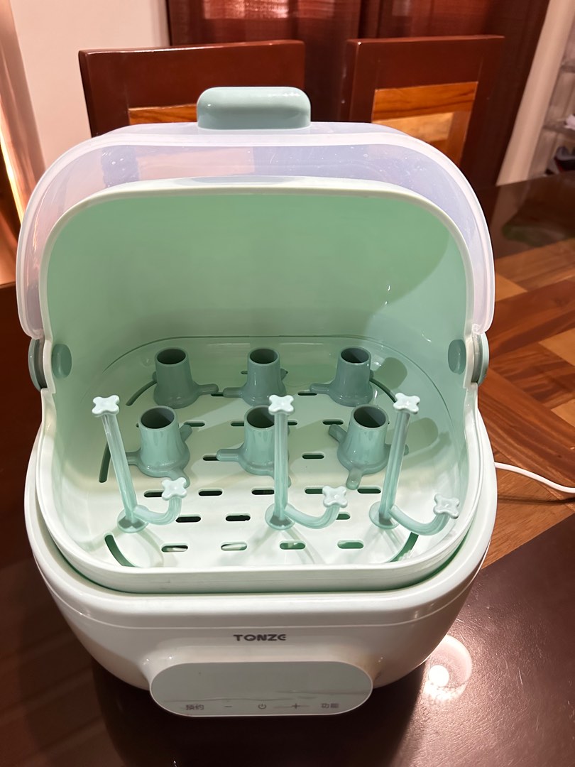 TONZE Baby Bottle Sterilizer With Drying Milk Bottle Storage Box Multi ...