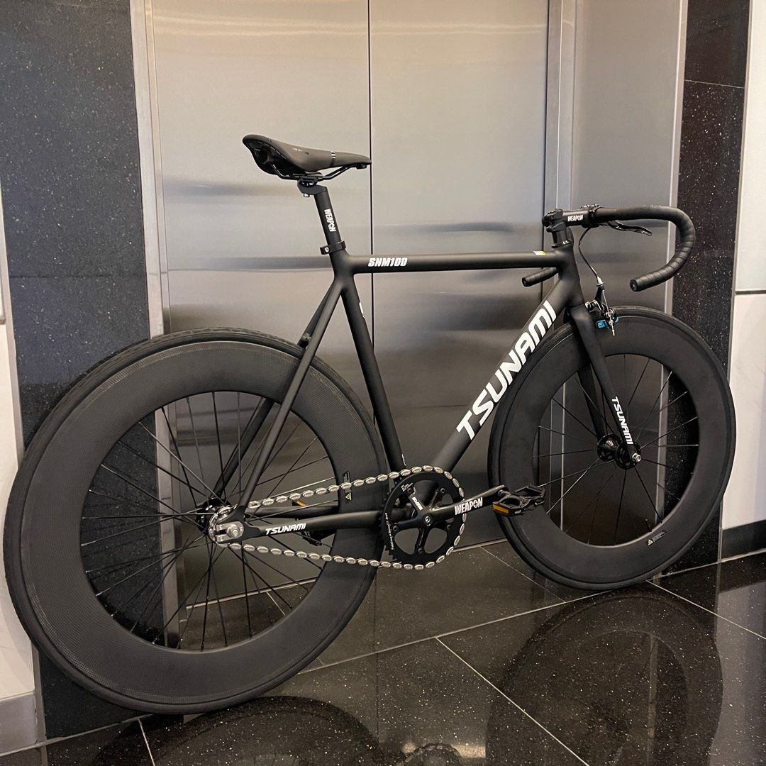 Tsunami fixie bike/frame set $330/complete bike $659/trick play design ...