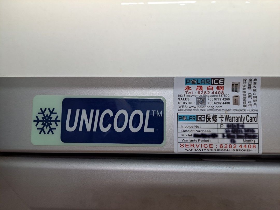 Unicool Upright Glass Door Freezer, TV & Home Appliances, Kitchen Appliances, Refrigerators ...