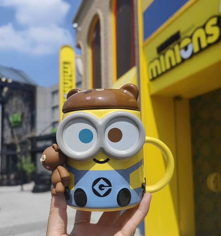 Universal Studios Beijing Exclusive Minion Bob & Tim Ceramic Mug 340ml ...