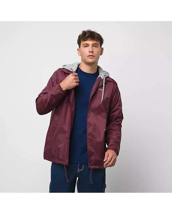 vans riley hooded coach jacket, Men's Fashion, Tops & Sets, Hoodies on ...