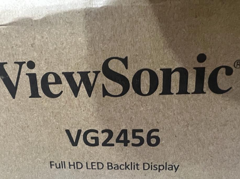 View sonic VG2456 full HD backlit display, Computers & Tech, Parts ...