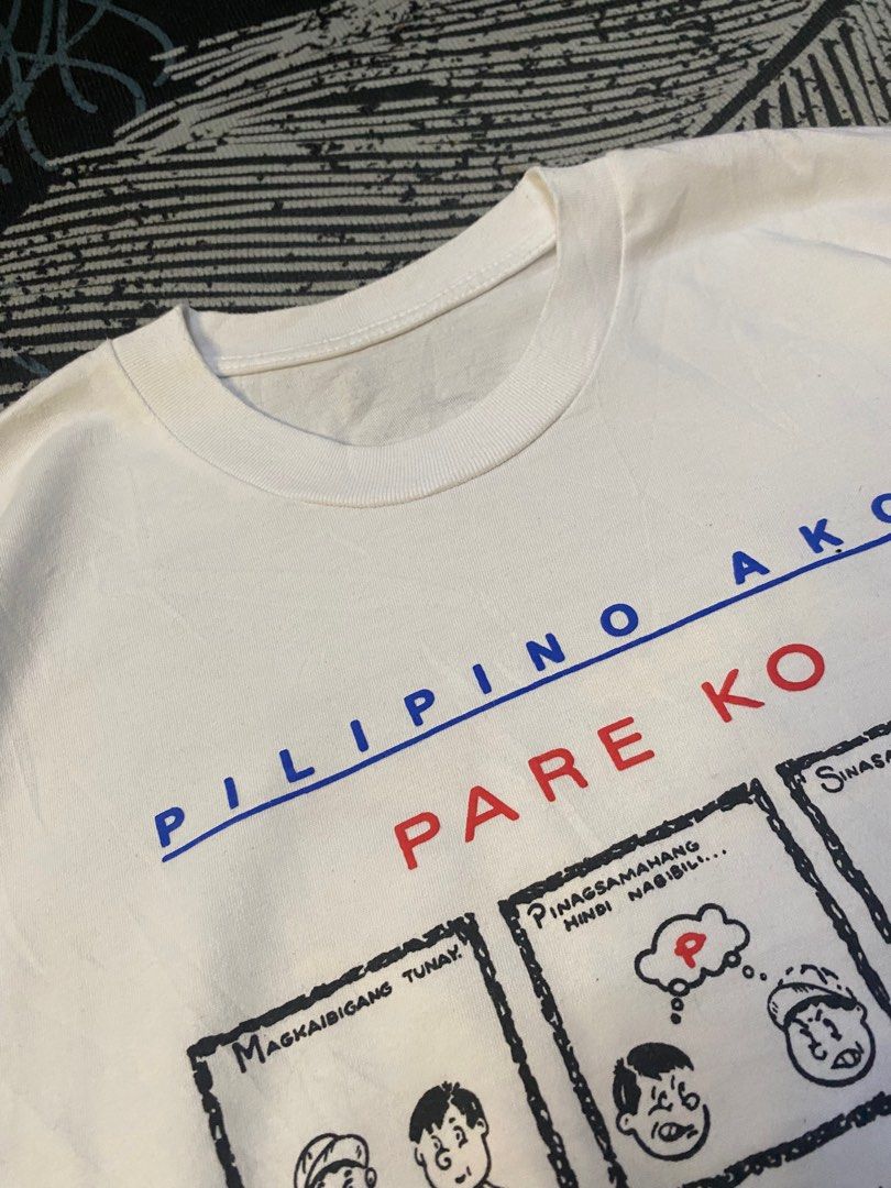 Vintage 90snPusong Pinoy PILIPINO AKO PARE KO! Comic Art Tee by Daniel ...