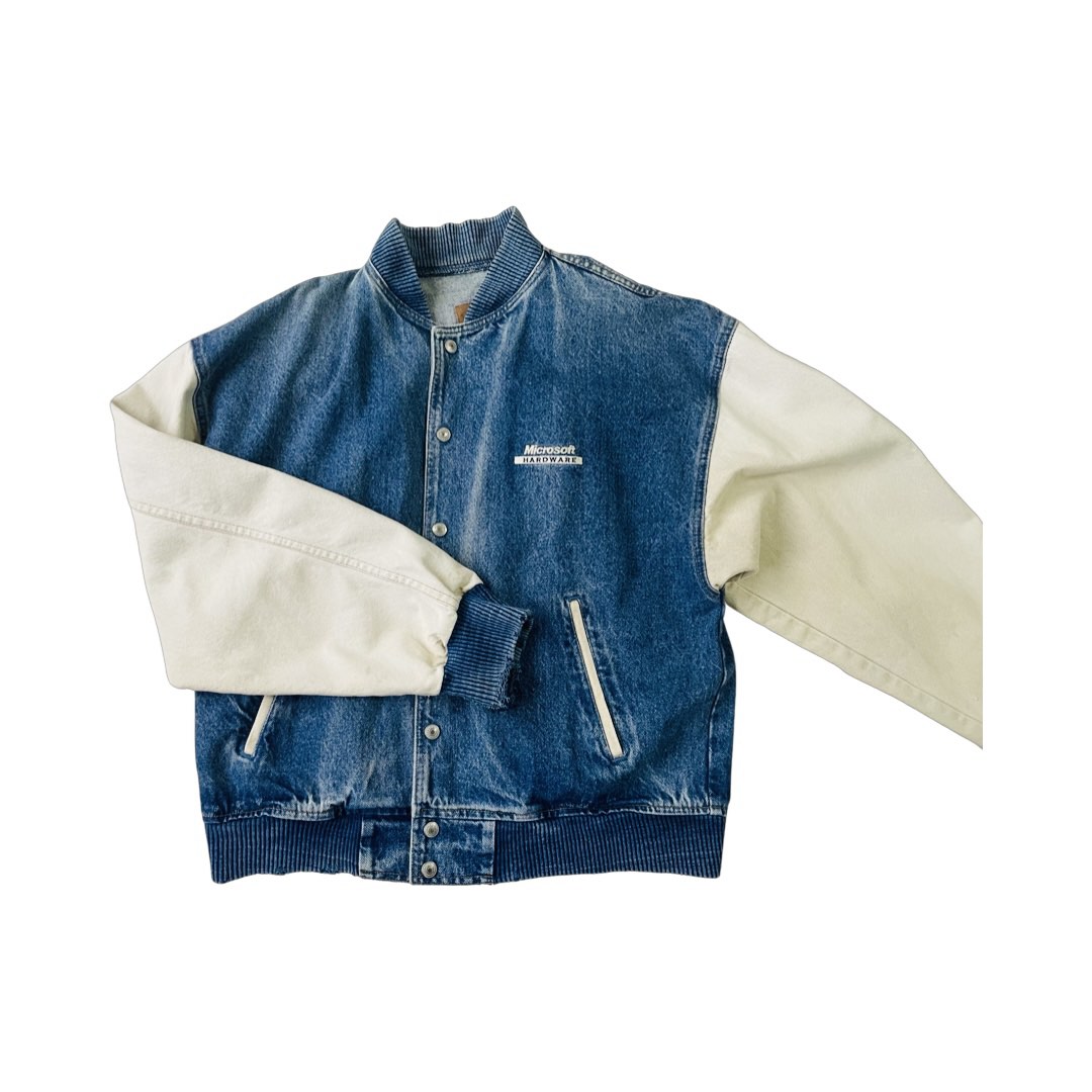 Vintage Microsoft Varsity Jacket, Men's Fashion, Coats, Jackets and ...