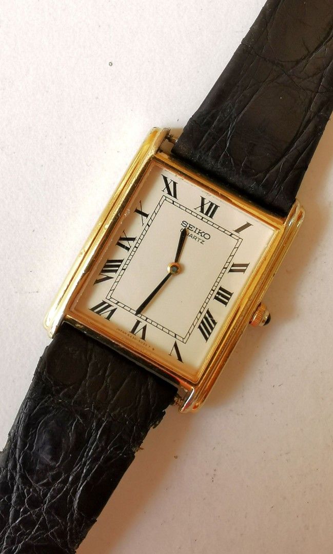 Vintage Seiko Men Cartier Tank Watch, Men's Fashion, Watches ...