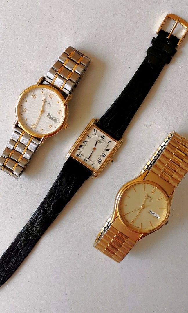 Vintage Seiko Men Cartier Tank Watch, Men's Fashion, Watches ...