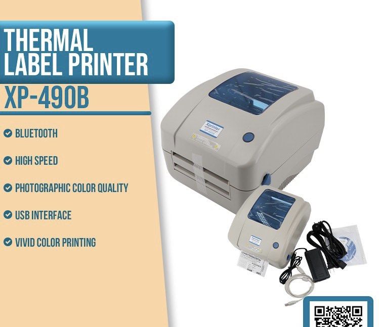 Waybill Printer XP-490B Thermal Printer, Everything Else, Looking For on Carousell
