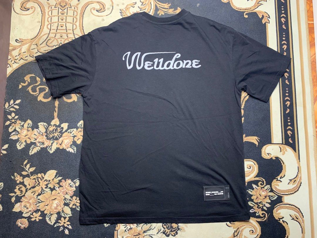 Welldone reflective logo tshirt, Men's Fashion, Tops & Sets, Tshirts ...
