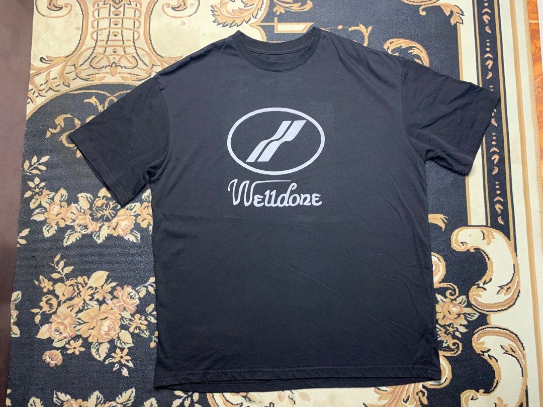 Welldone reflective logo tshirt, Men's Fashion, Tops & Sets, Tshirts ...