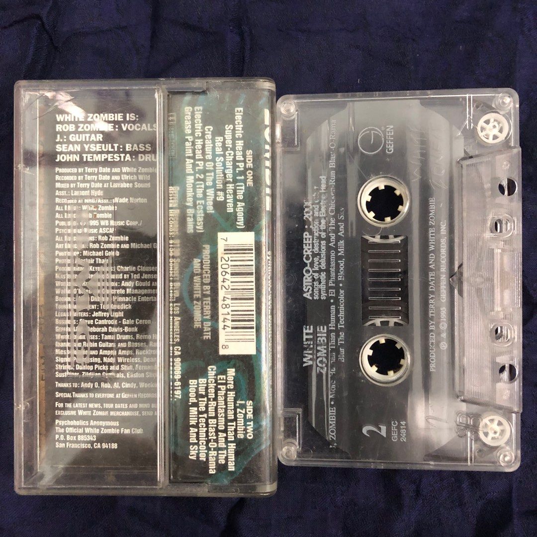 White Zombie Astro-Creep:2000 Kaset Cassette tape, Hobbies & Toys ...