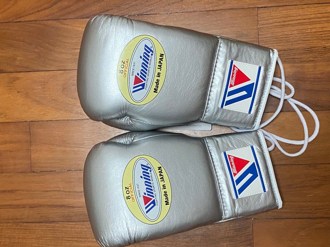 Winning Boxing Gloves 8oz Silver, Sports Equipment, Other Sports ...