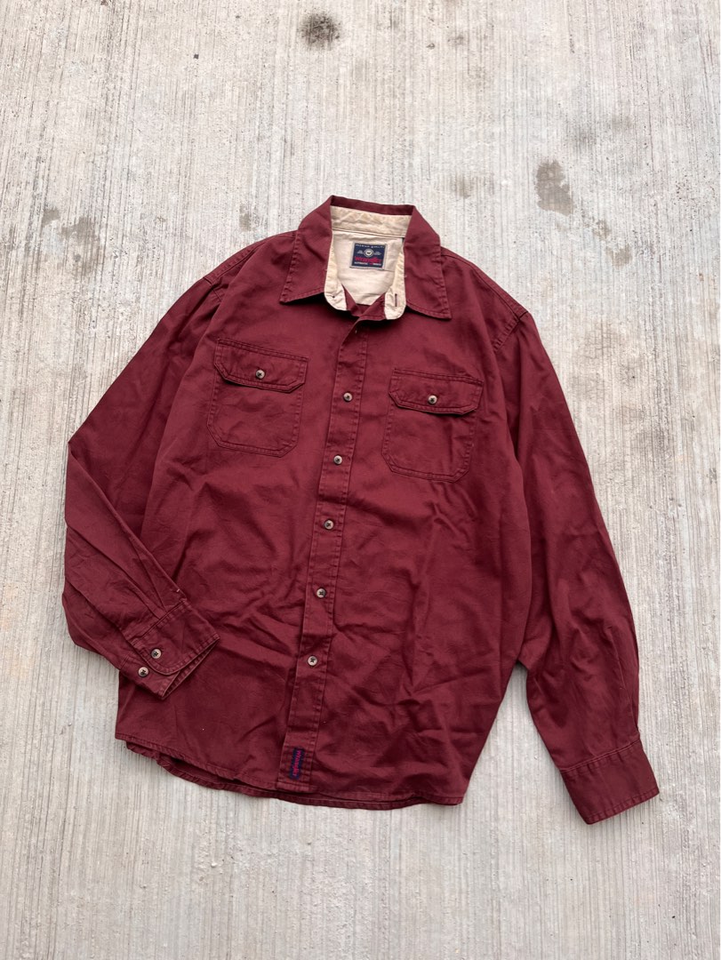 Wrangler Button Up, Men's Fashion, Tops & Sets, Formal Shirts on Carousell