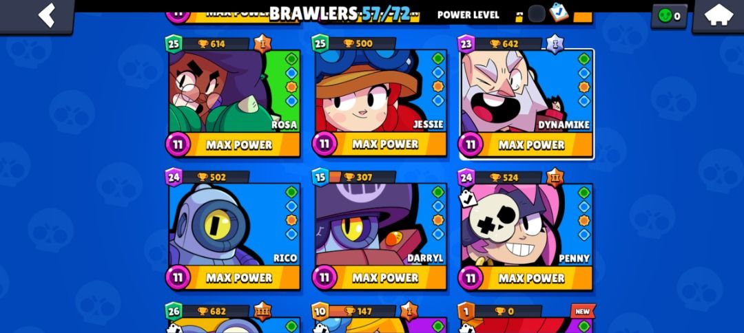 WTS 20 max level brawler many skins brawl stars account, Video Gaming ...