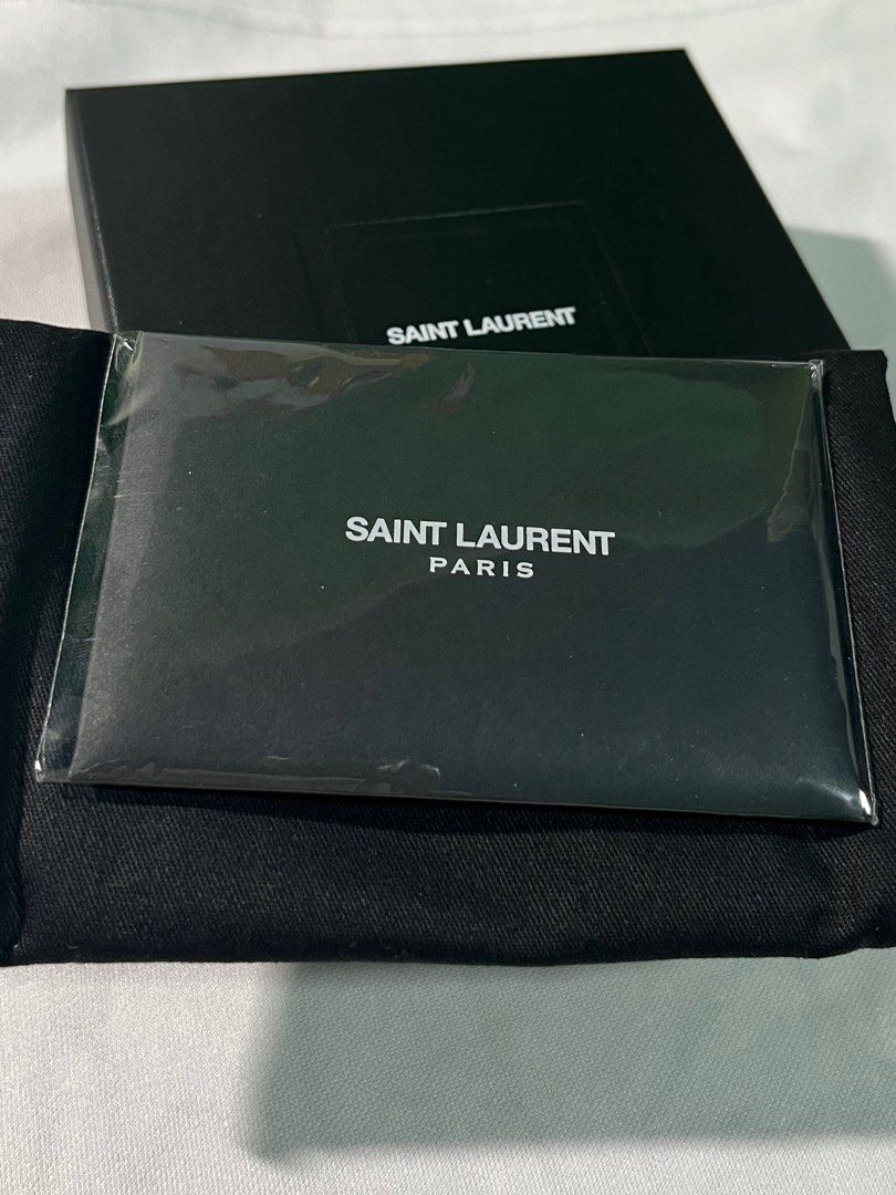 YSL Black and White Leopard Print Cardholder, Women's Fashion, Bags & Wallets, Wallets & Card ...