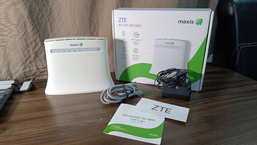ZTE MF283V Wifi 4G Router Modem 4 Wlan Port MAXIS HOME 4G WIFI ...