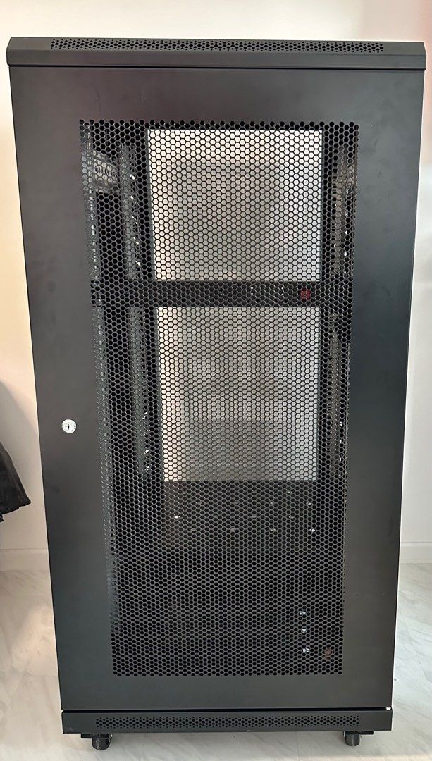 22U Server Rack with Wheels, Furniture & Home Living, Furniture ...