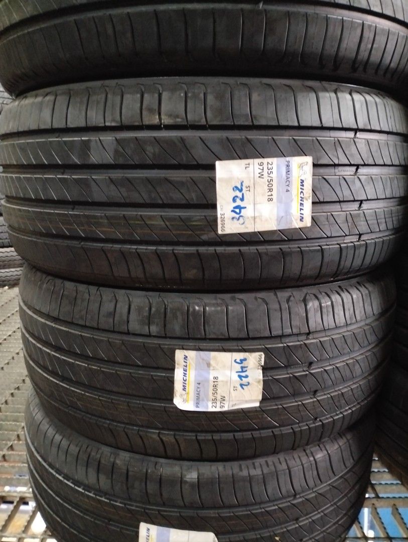 235/50/18 Michelin Primacy 4st tyres, Car Accessories, Tyres & Rims on Carousell