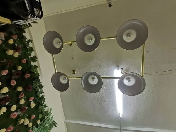 6 HEADS GOLD BILLIARD LAMP/ ILAW NG BILYARAN, Sports Equipment, Sports ...