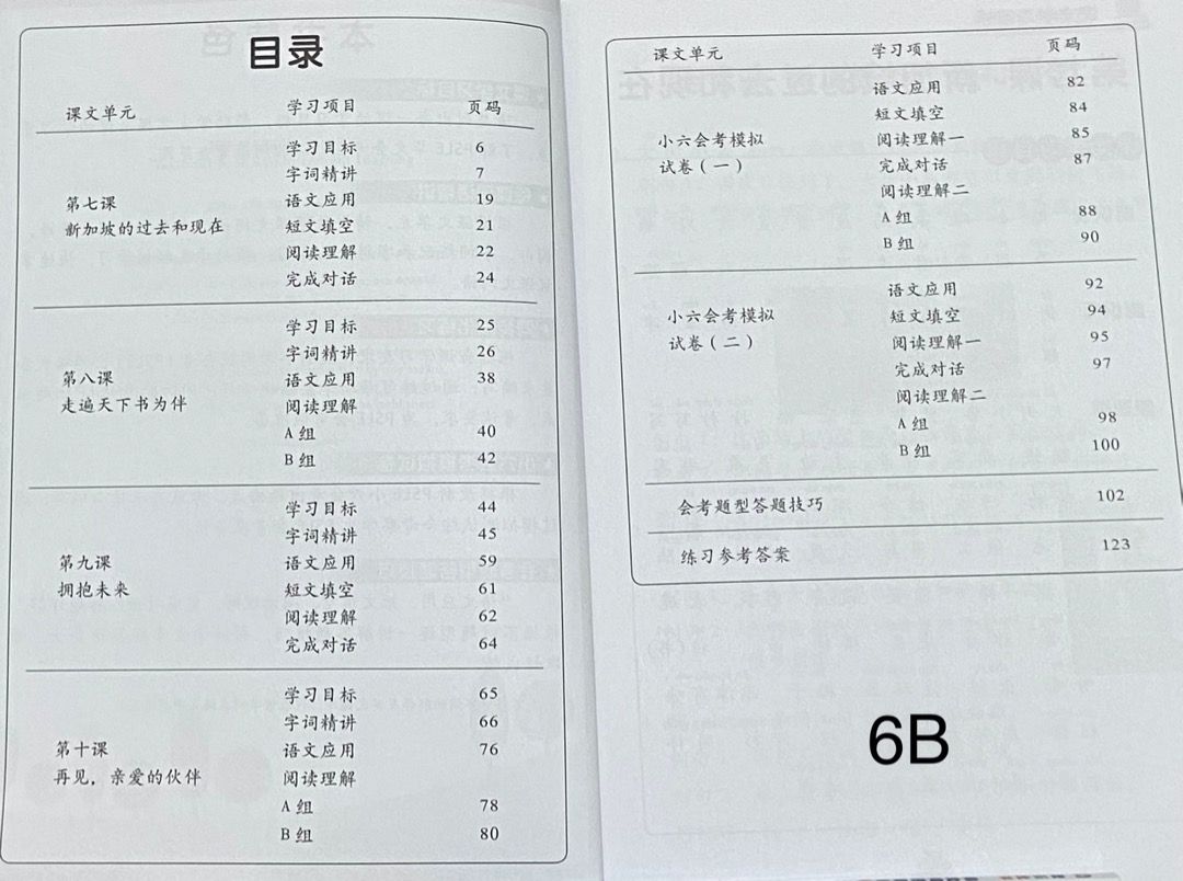 欢乐伙伴 PSLE Chinese Primary 6A Chinese textbook / Pri 6 Higher Chinese ...