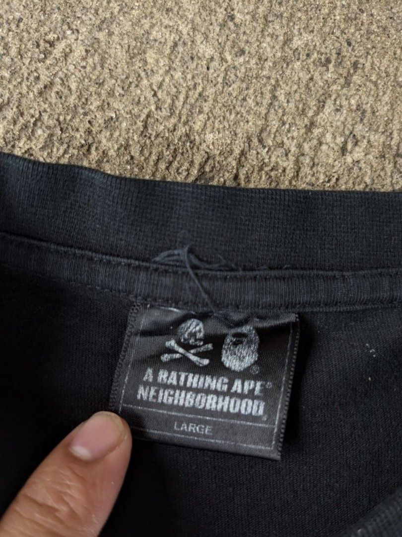 ABathingApe x Neighborhood, Men's Fashion, Tops & Sets, Tshirts & Polo Shirts on Carousell