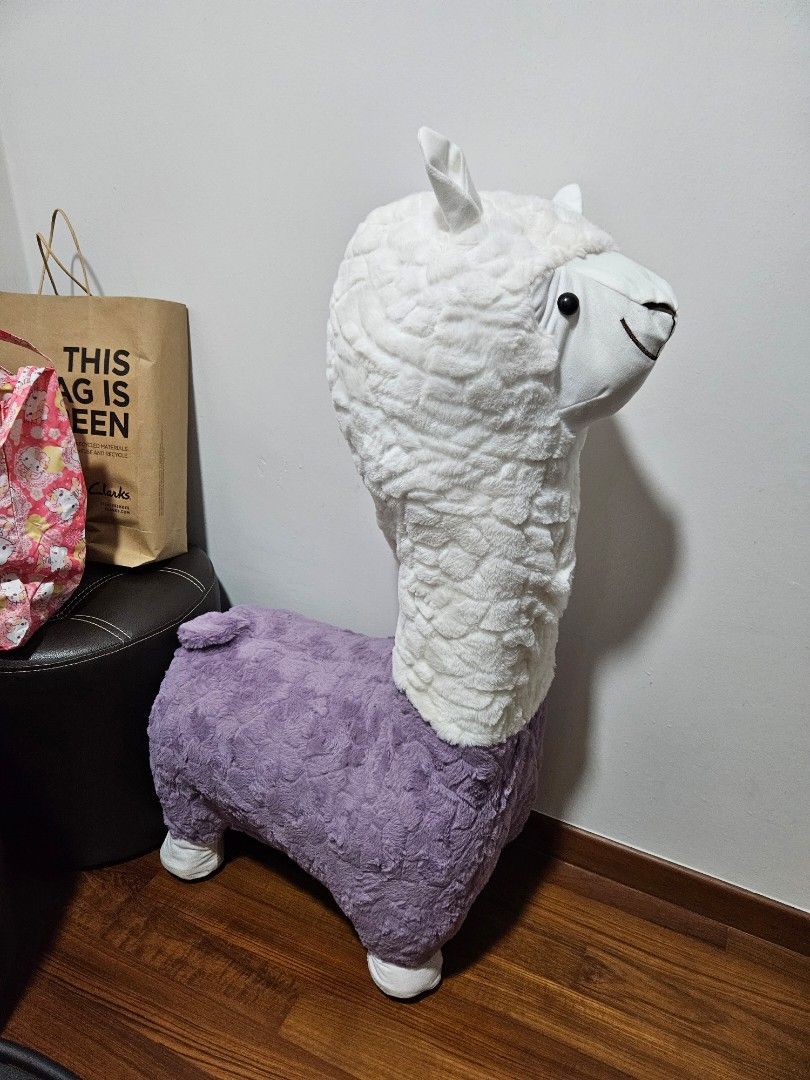 Alpaca Stool (Purple), Furniture & Home Living, Furniture, Other Home ...