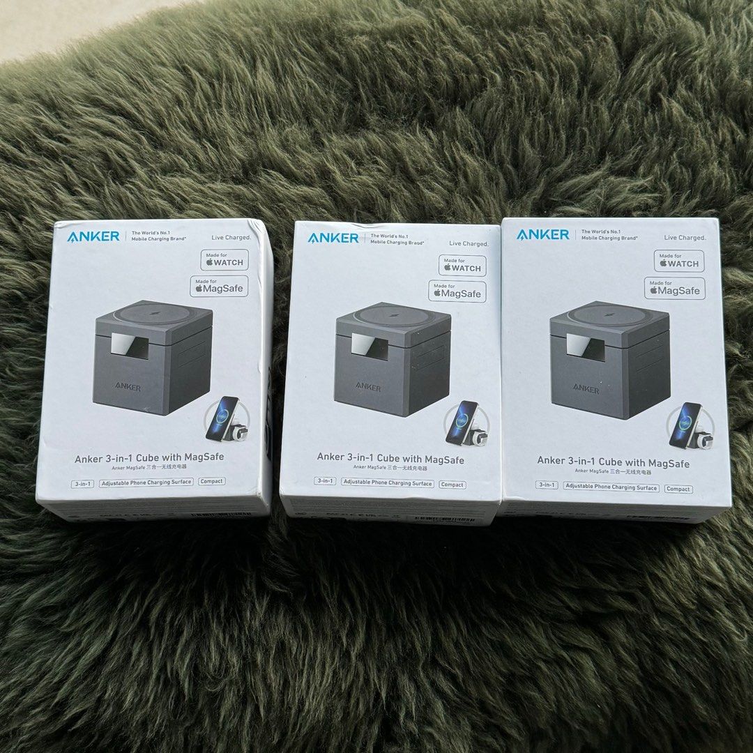 Anker Cube 3 in 1 MagSafe US Set, Mobile Phones & Gadgets, Mobile ...