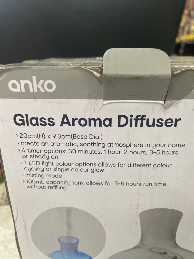 Anko Glass Aroma Diffuser, TV & Home Appliances, Air Purifiers ...