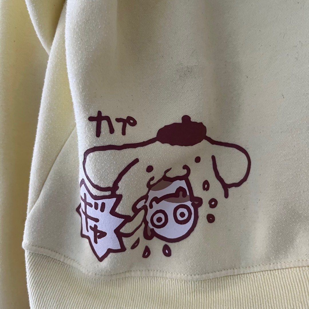 Authentic Sanrio Japan Pompompurin Yellow Sweater Hoodie, Women's ...