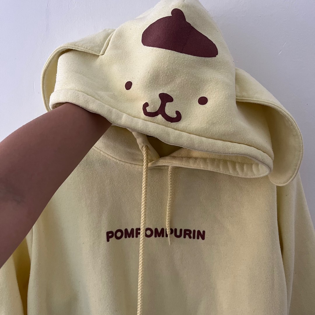 Authentic Sanrio Japan Pompompurin Yellow Sweater Hoodie, Women's ...