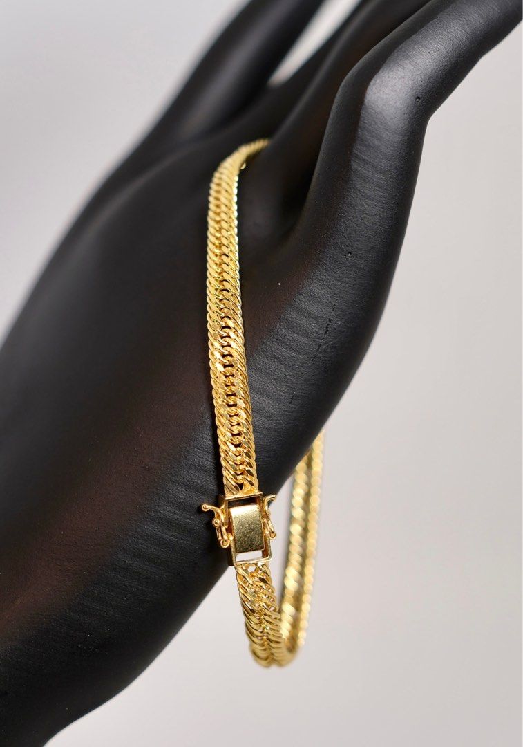 Authentic saudi gold bracelet, Luxury, Accessories on Carousell