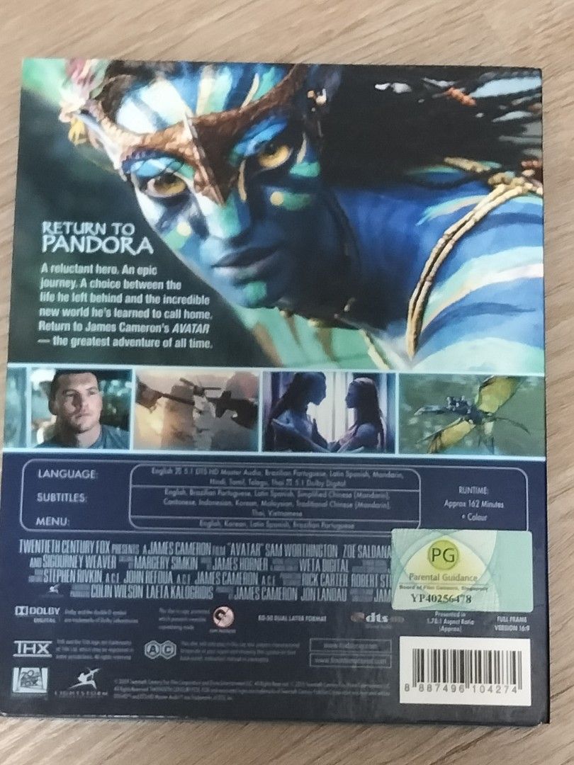 Avatar Blu Ray disc, Hobbies & Toys, Music & Media, CDs & DVDs on Carousell