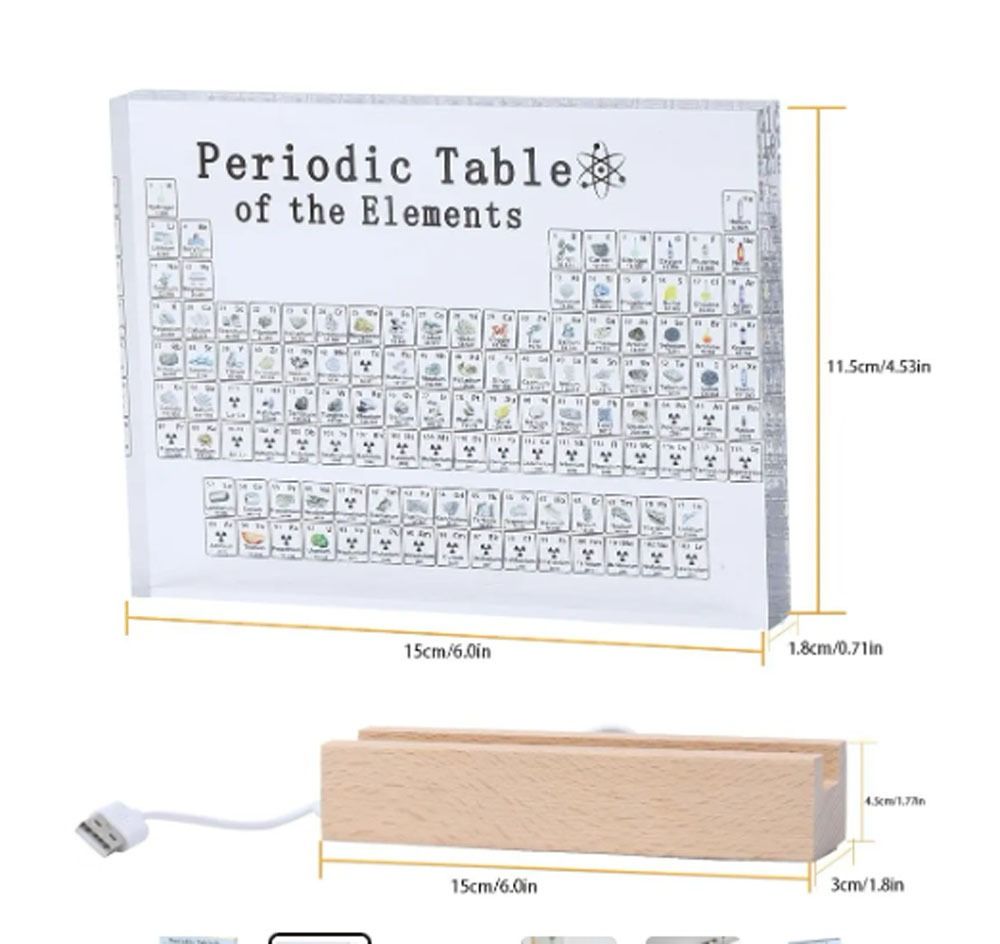 Periodic Table – Acrylic Ornament Periodic Table of Chemical Elements ...