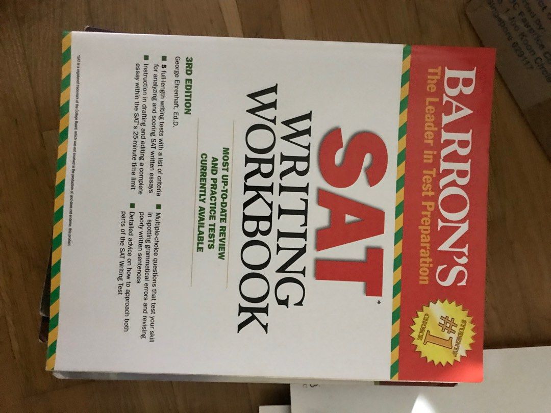 Barron’s SAT Writing Workbook, Hobbies & Toys, Books & Magazines ...