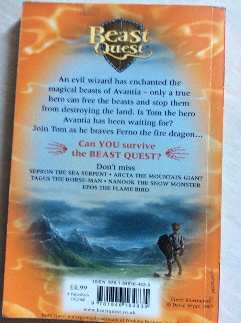 Beast Quest Ferno the fire dragon, Hobbies & Toys, Books & Magazines ...