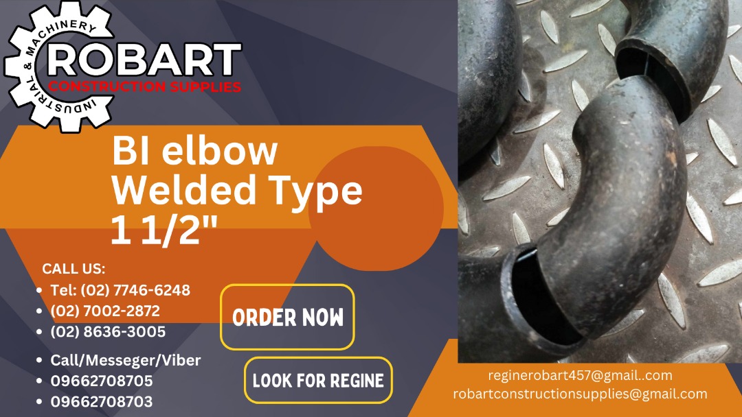 BI elbow Welded Type 1 1/2", Commercial & Industrial, Construction ...