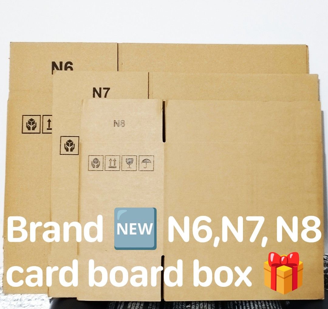 BN N6, N7, N8 size Card board boxes, Furniture & Home Living, Home Improvement & Organisation ...
