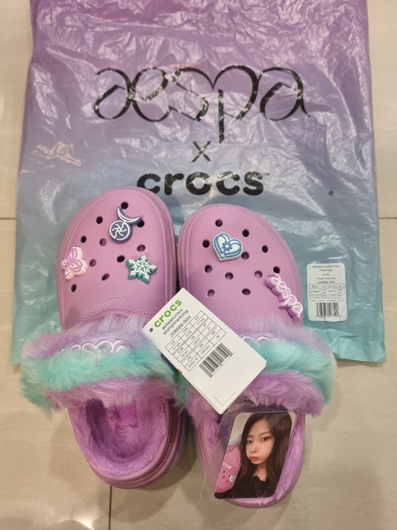 Brand New - Aespa x Crocs, Luxury, Sneakers & Footwear on Carousell
