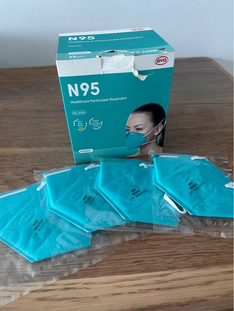 Brand New N95 Masks but Expired, Health & Nutrition, Face Masks & Face ...