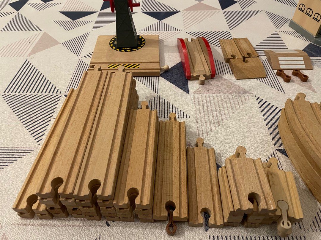 BRIO Wooden Railway - huge set of >100 parts, Hobbies & Toys, Toys ...